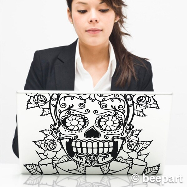 Skull Macbook Decal - Etsy