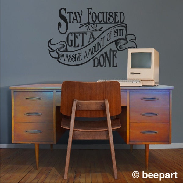 Work Quotes Wall Decal - Etsy