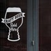 Craft Beer Window Decal Sign, Craft Beer Pub Signage, Beer Bar Window ...