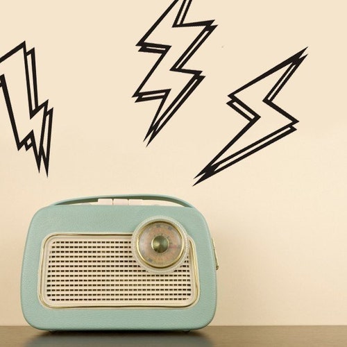 Lightning Bolt Vinyl Stickers Lightning Bolt Decals 3-pack - Etsy