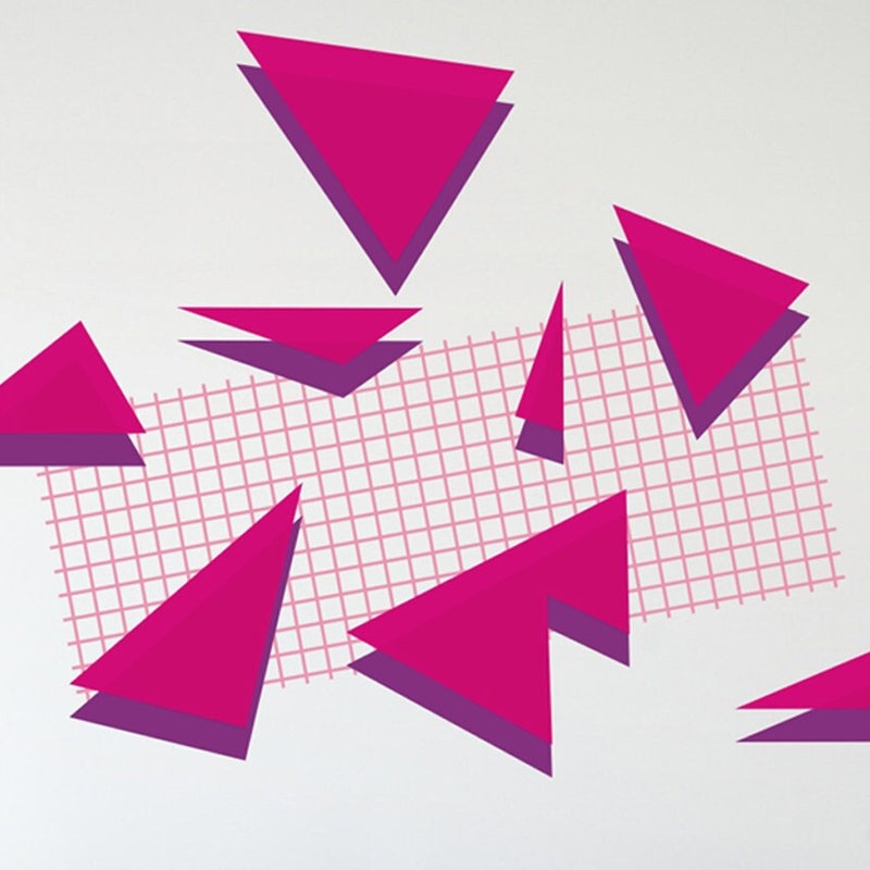 Triangle Wall Decal - Etsy