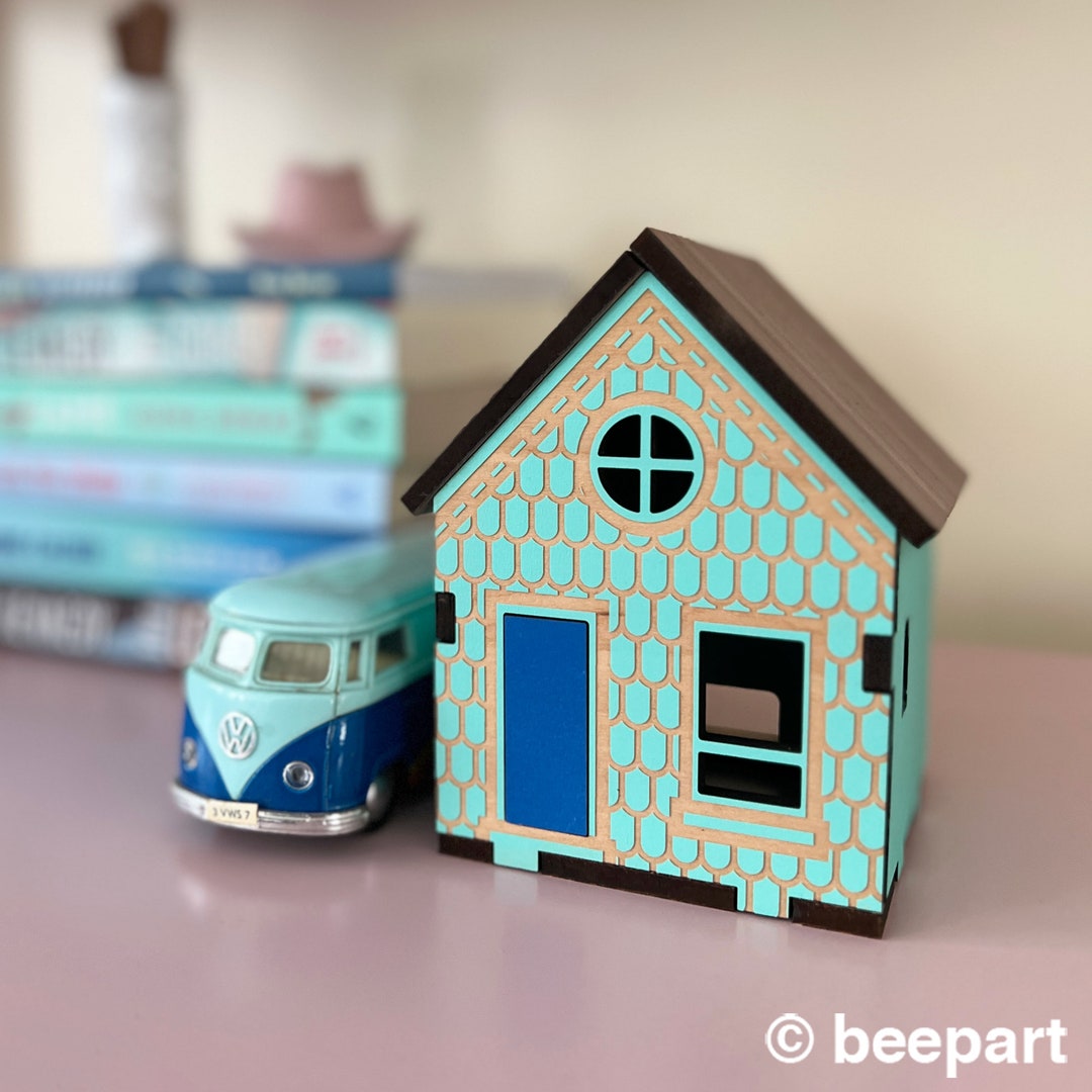 Saltbox Miniature House: East Coast Style Wood Decor - Etsy UK