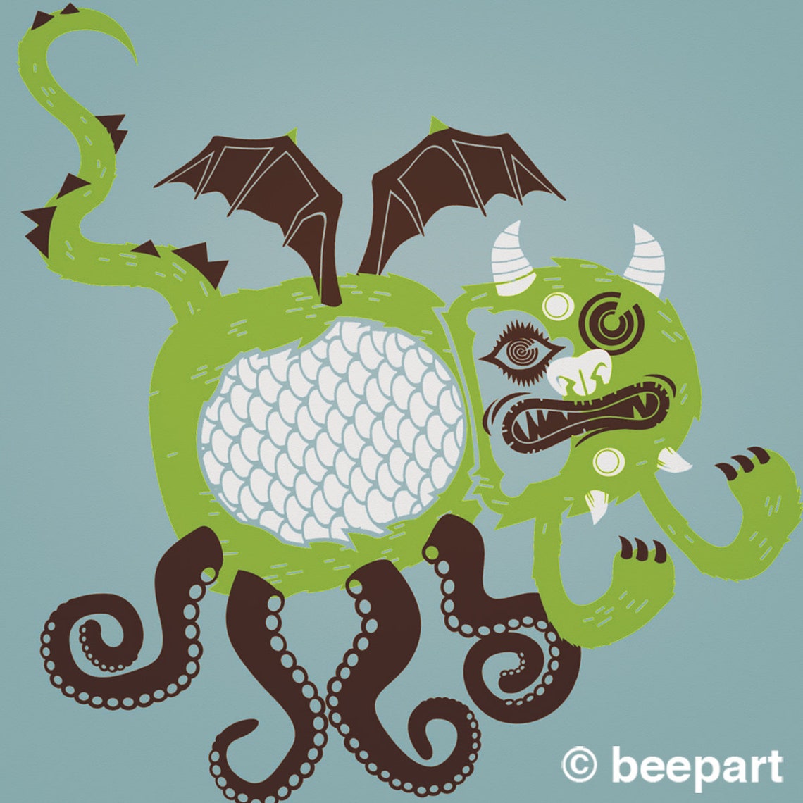 Monster Wall Decal DIY Monster Decal Kit Make Your Own | Etsy