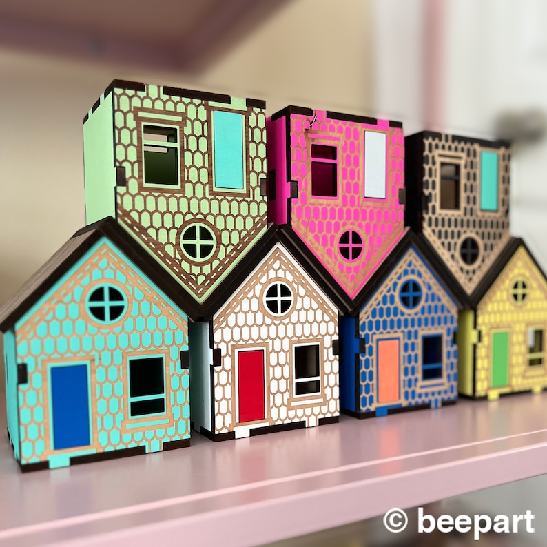 Saltbox Miniature House: East Coast Style Wood Decor - Etsy UK