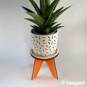 Wooden Plant Stand for Indoor Plants: Scandinavian Design House Plant ...