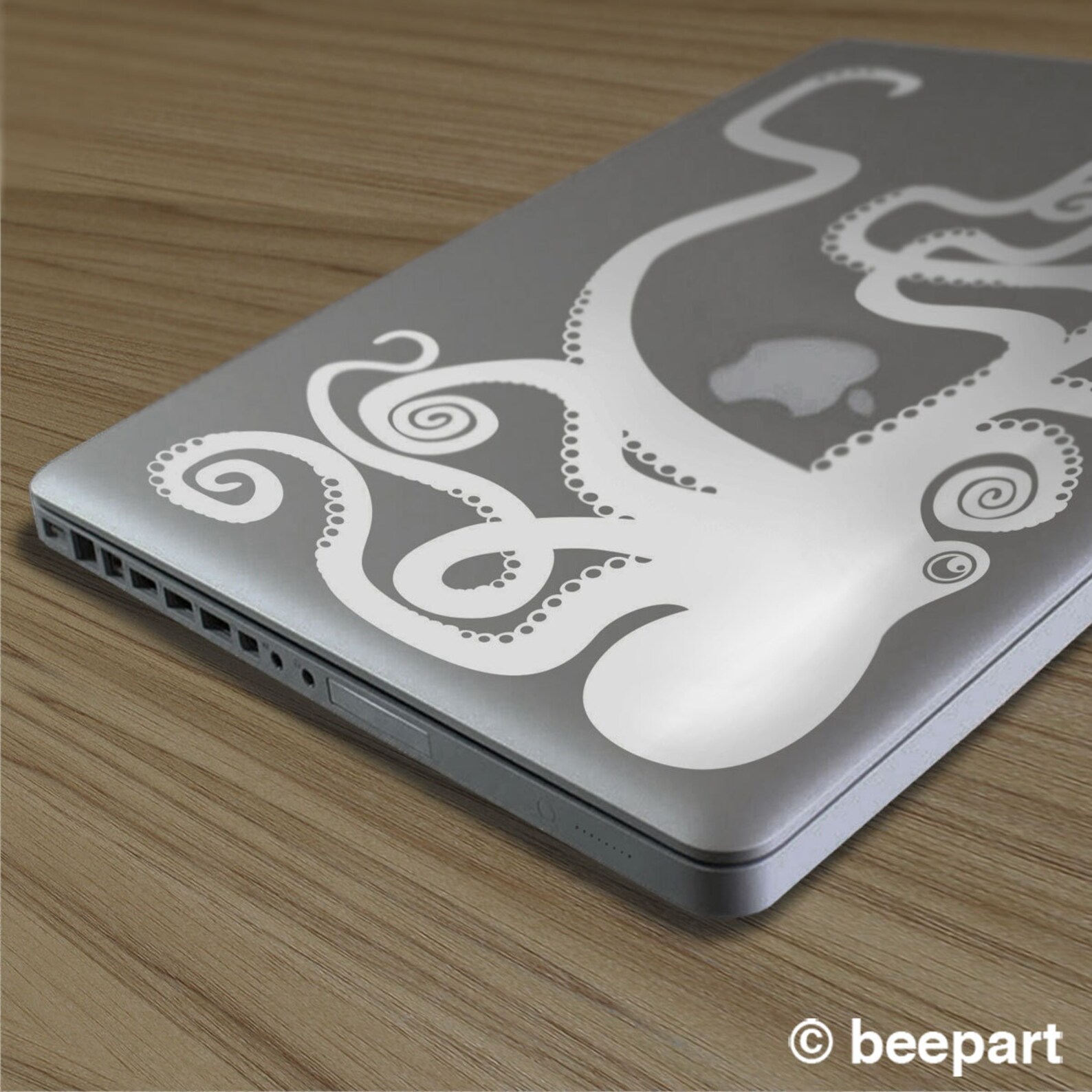 Red Octopus Laptop Decal- Octopus MacBook Sticker, Pc Sticker Art ...