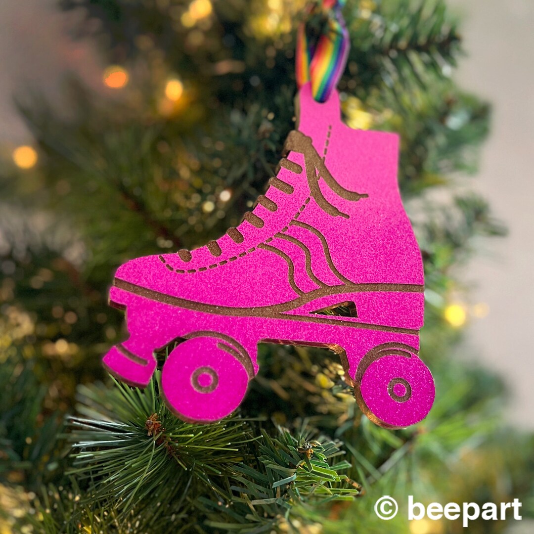 Retro Roller Skate Christmas Ornament: Colorful Holiday Decor - Etsy