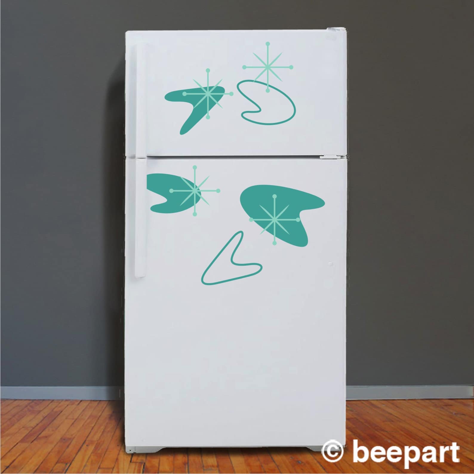 Vintage Boomerang Refrigerator Stickers Mid Century Decor - Etsy