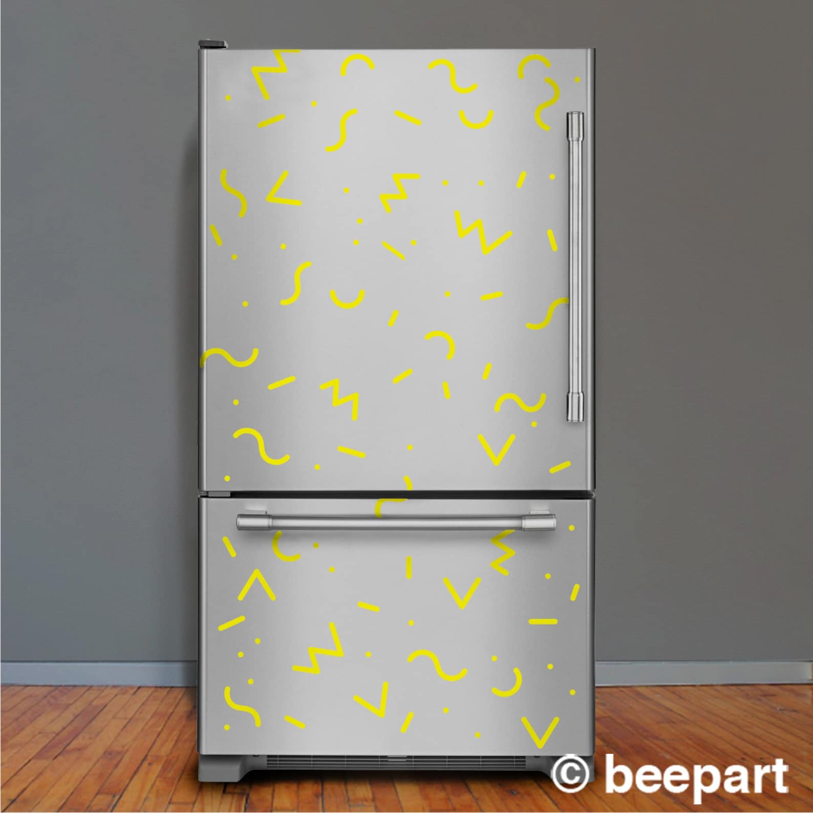 Vintage 80s Refrigerator Stickers- Memphis Group Decals, Retro 80s Mini ...