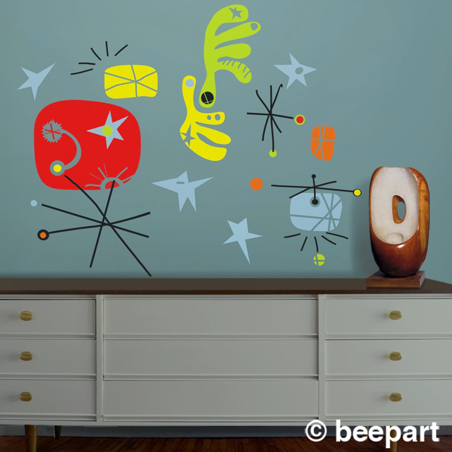 MIRO Wall Decal Joan Miro Mural Art Make Your Own Miro Mid - Etsy
