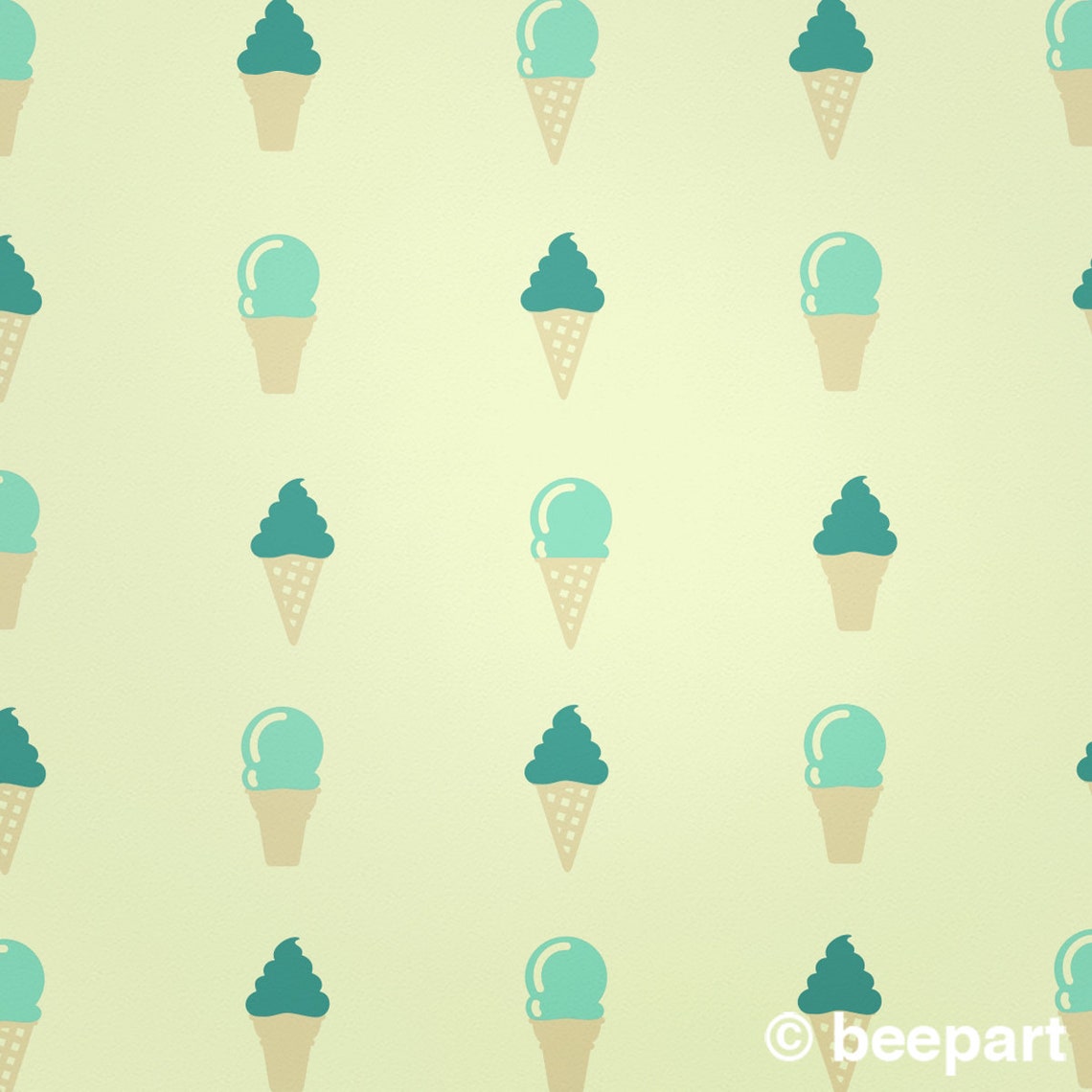 Ice cream cone wall decal set ice cream stickers ice cream | Etsy