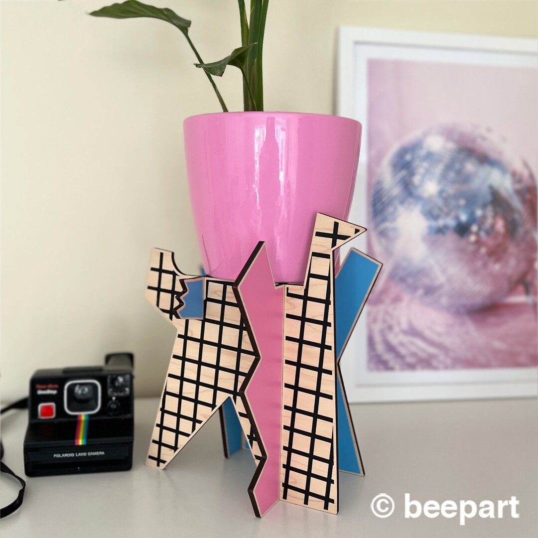 Retro 80s Style Plant Stand for Indoor Plants - Etsy