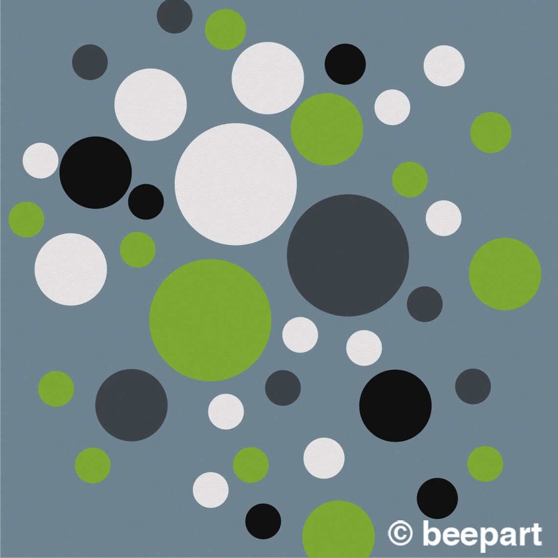 Polka Dot Wall Decal Set Polka Dot Sticker Art Nursery | Etsy