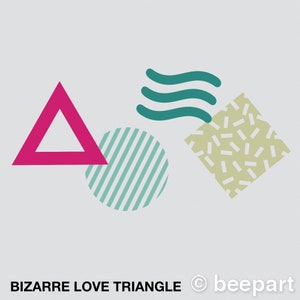 Retro 80s Style Wall Decal Abstract Design, Vintage 80s Style Wall ...