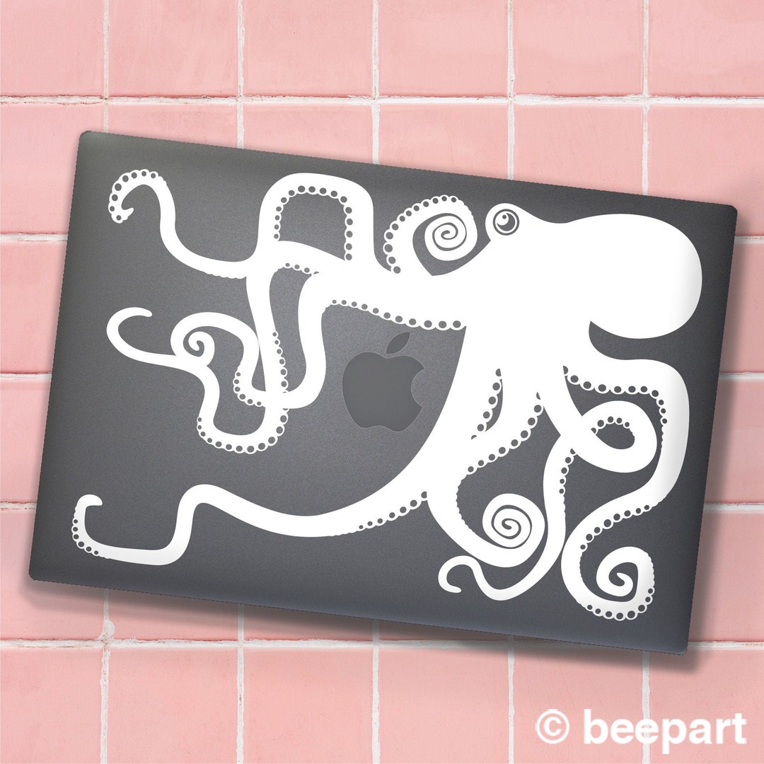 Octopus Laptop Decal for MacBook and PC - Etsy