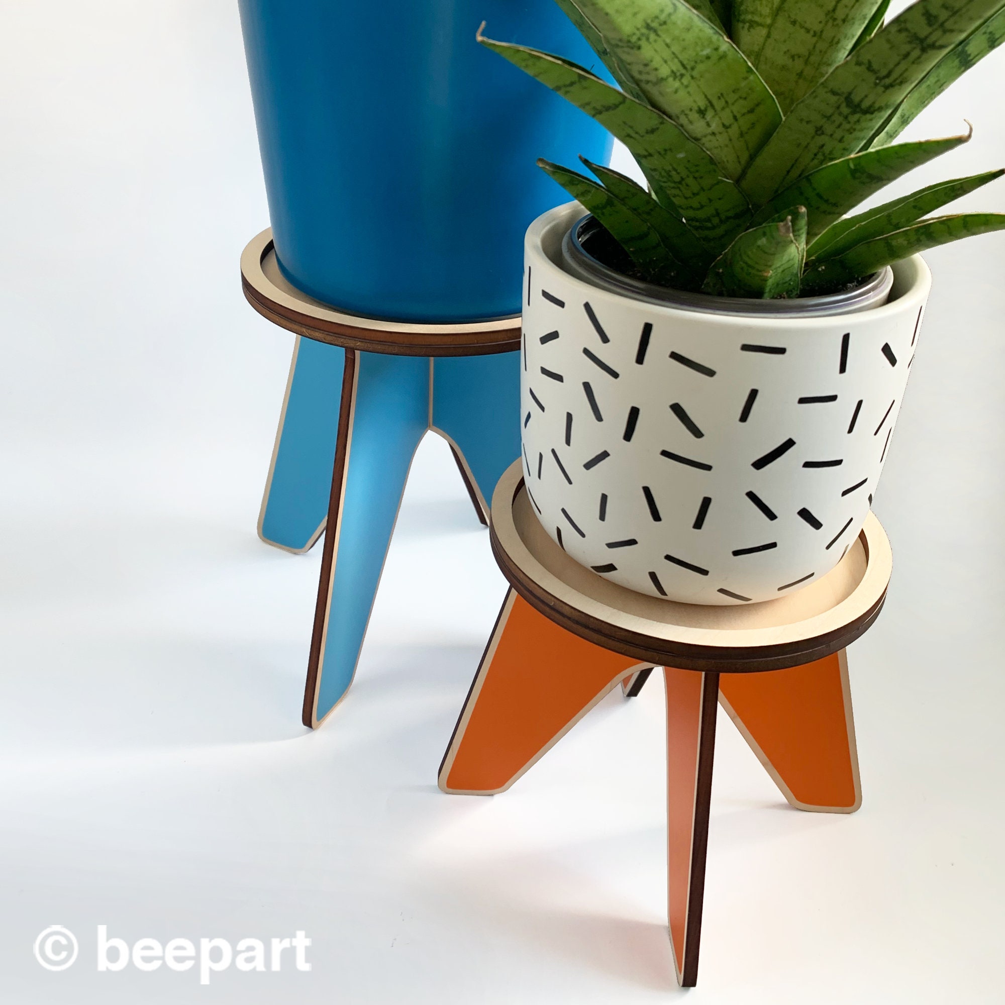 colorful plant stand wood plant holder indoor plants house plant plant ...