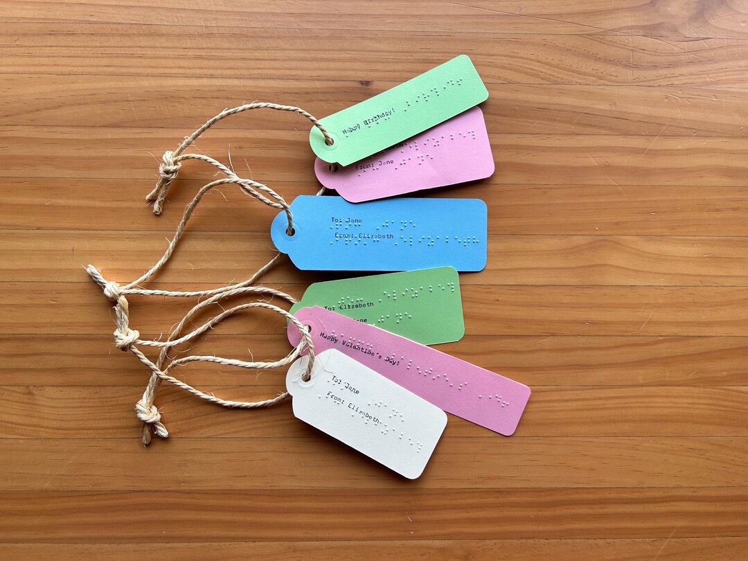 Braille + Ink Gift Tags - Etsy