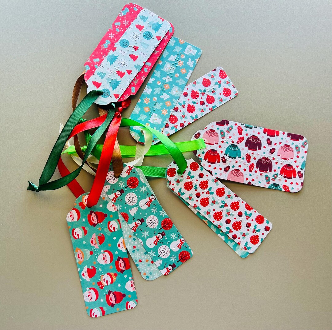 Braille Christmas Gift Tags - Etsy