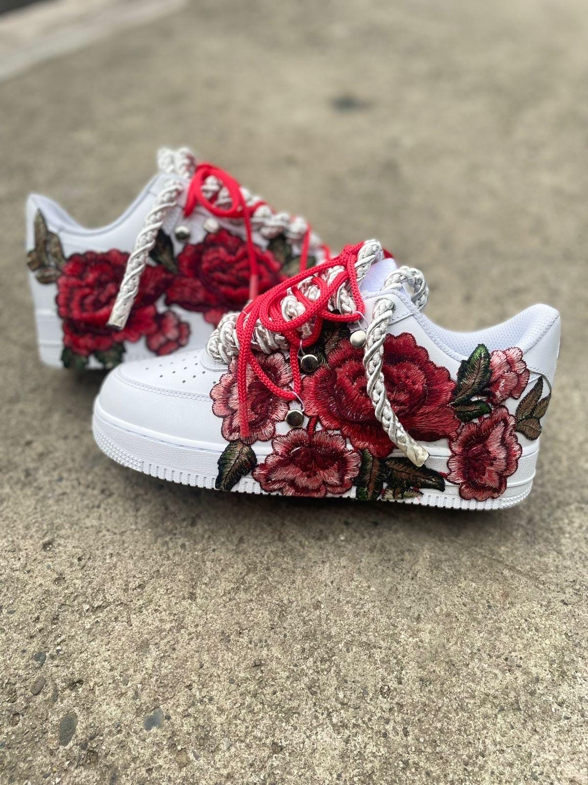 Nike AF1 Red Rose - Etsy