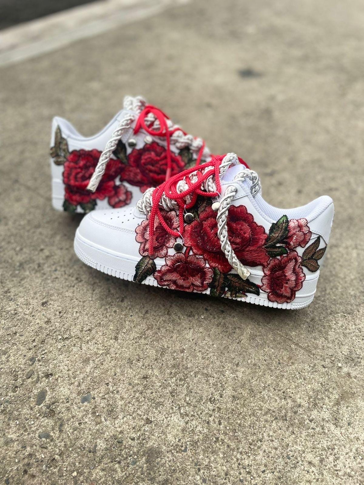 Nike AF1 Red Rose - Etsy