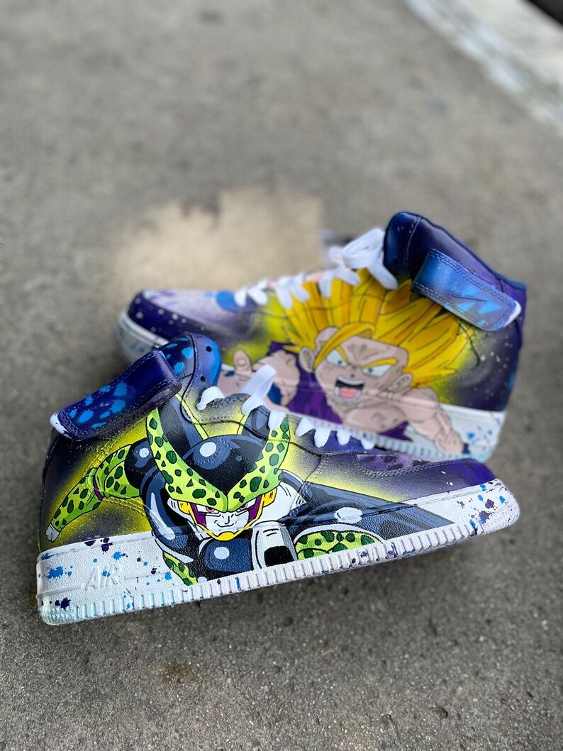 Nike Air Force 1 Gohan Vs Cell - Etsy