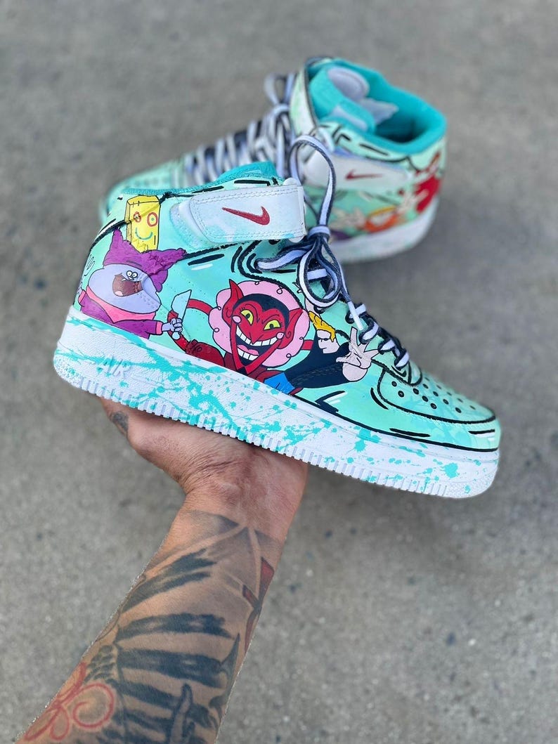 Nike Air Force 1 CARTOON NETWORK - Etsy
