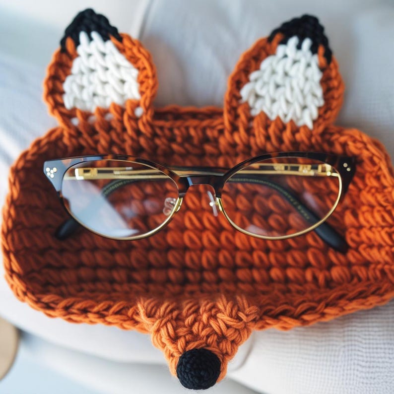 3in1 Glasses Holder Crochet Pattern Cute Animal Eyeglass Case PDF ...