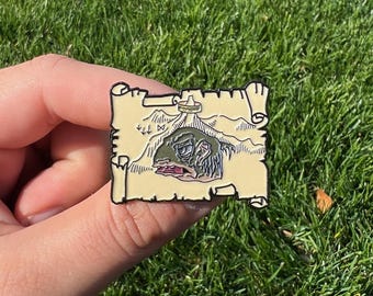 Gollum Scroll Enamel Pin – Animated Hobbit-inspired Lapel Pin (1.5") - Etsy