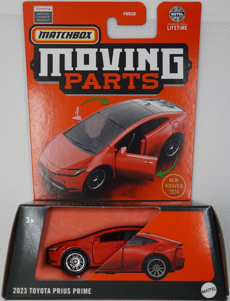 Matchbox Moving Parts 2023 Toyota Prius Prime Red - Etsy