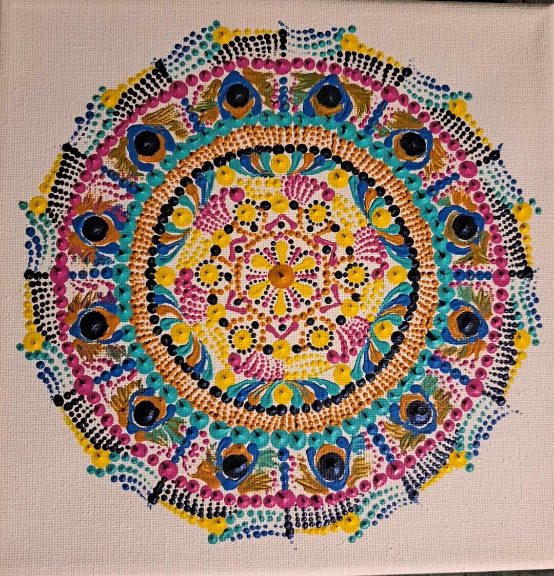 Art to Point, Dot Art Painting, Mandala Dot Art, Unique Home Decor - Etsy