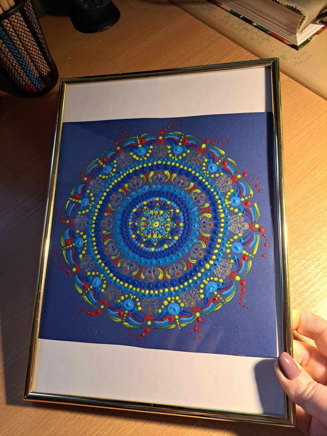 Art to Point, Painting, Mandala Dot Art, Unique Home Decor - Etsy