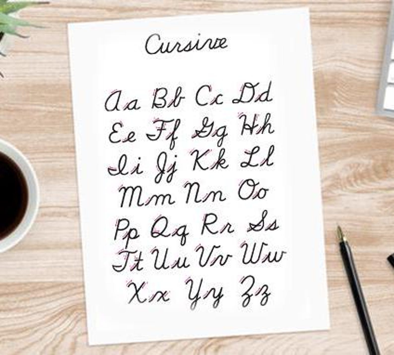 Cursive Writing Print, Learn to Write Cursive PDF Print for Teachers ...