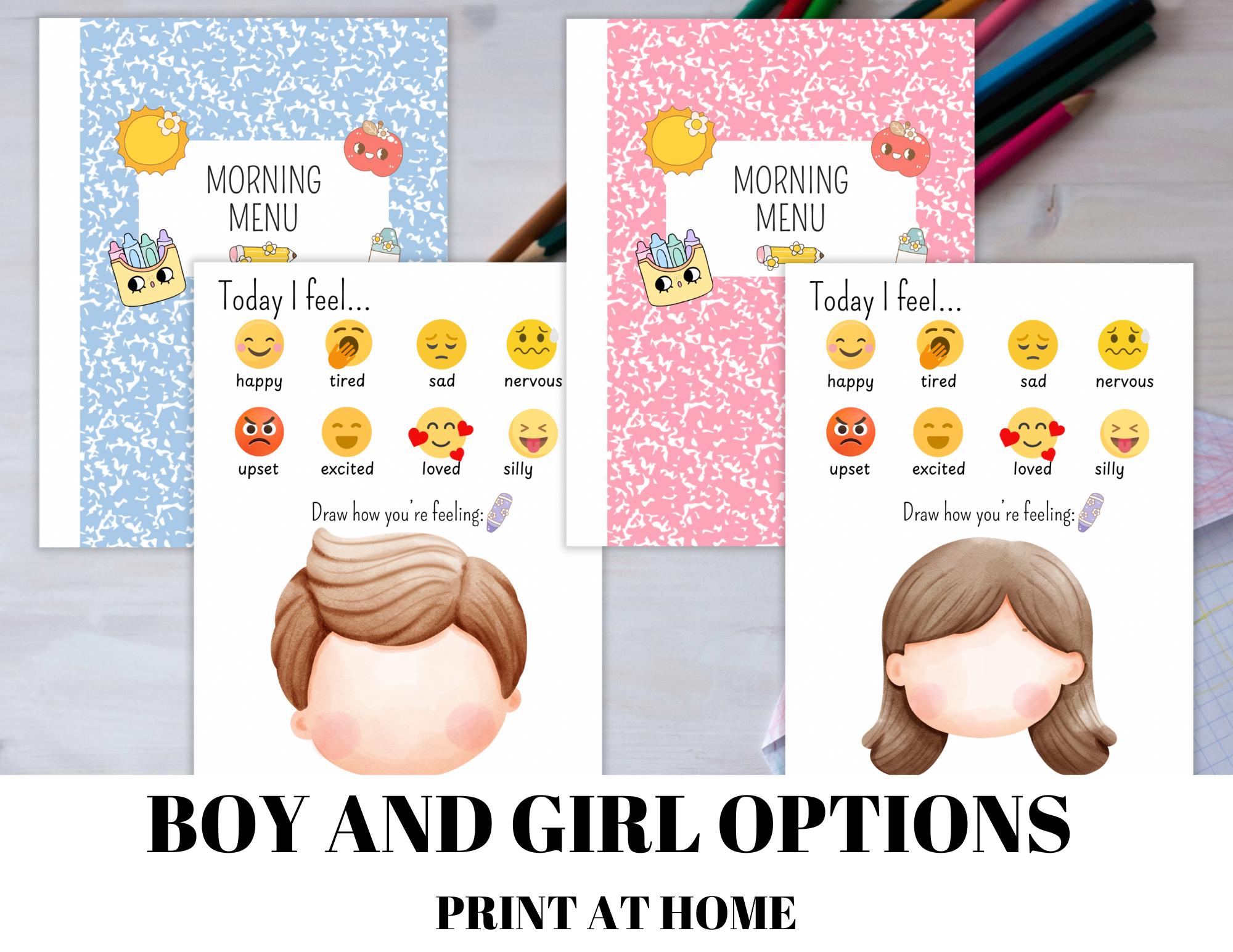 First Grade Homeschool Morning Menu, Homeschool Morning Binder, Morning ...