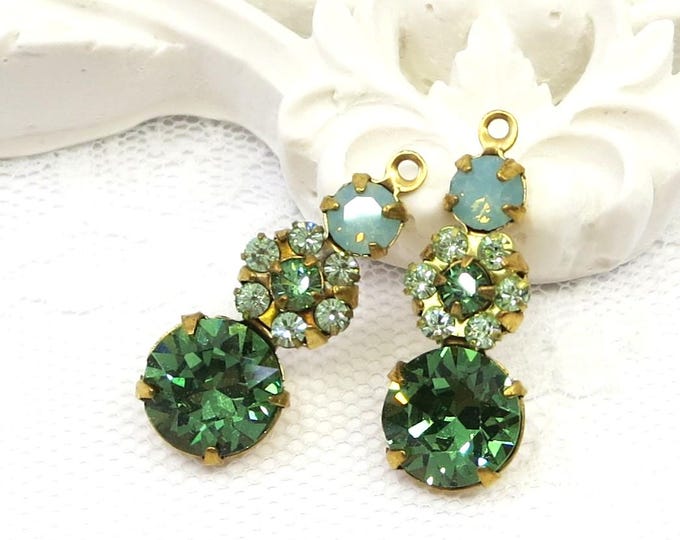 Swarovski Layered Crystals, Austrian Crystal Drops, Triple Layer ...