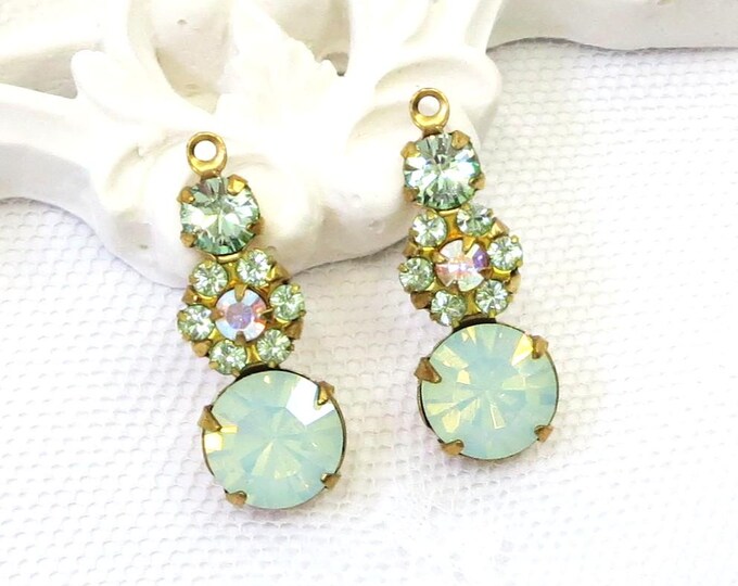Swarovski Layered Crystals, Austrian Crystal Drops, Triple Layer ...