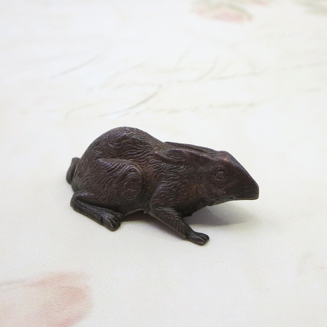 Vintage Brass Rabbit, Rare 1920s Brass, Hollow Brass Hare, 36mm, 1 ...