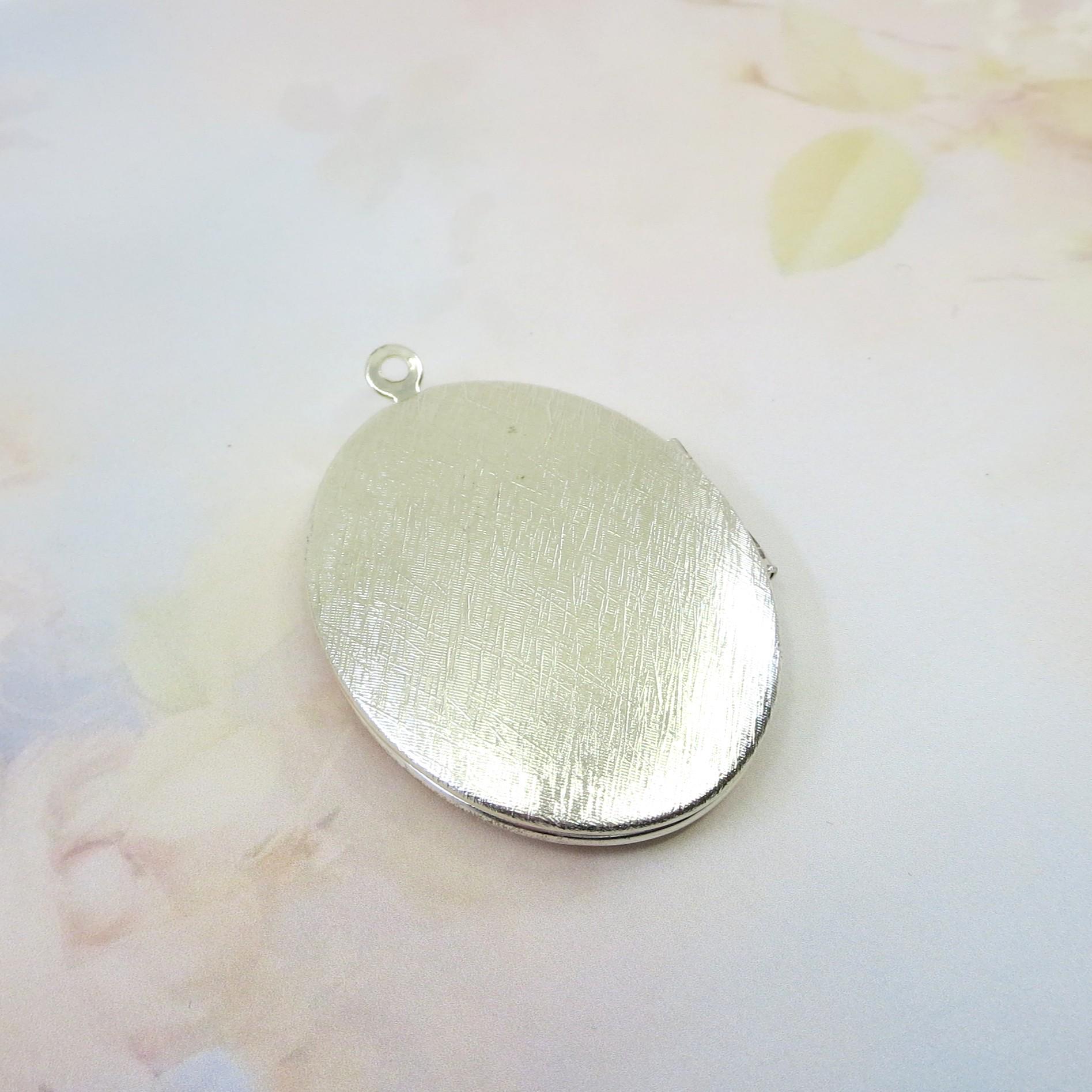 Oval Locket, 2 Tone, 2 Color, Silver Gold Plated, US Made, 1 Piece - Etsy