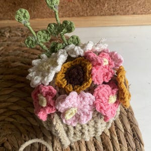 Plant Crochet Pattern, Car Hanging Plant Crochet Pattern, Crochet ...
