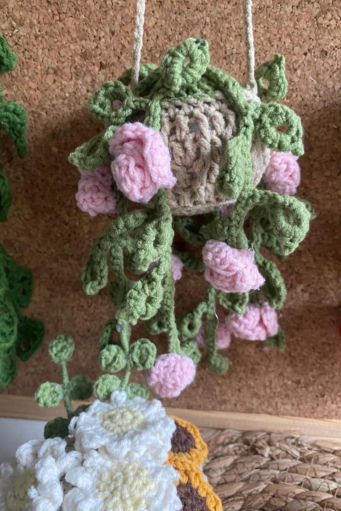 Plant Crochet Pattern, Car Hanging Plant Crochet Pattern, Crochet ...