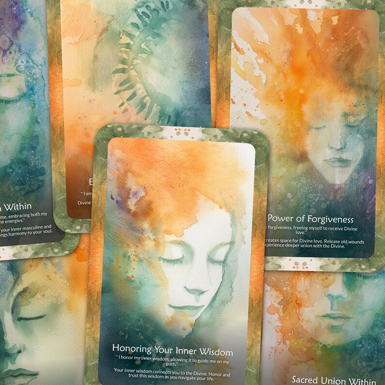 Divine Union 22 Oracle Cards Align With Sacred Partnerships Soul ...