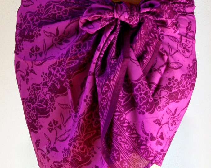 Short Chiffon Sarong Skirt Batik Pareo Womens Clothing - Etsy