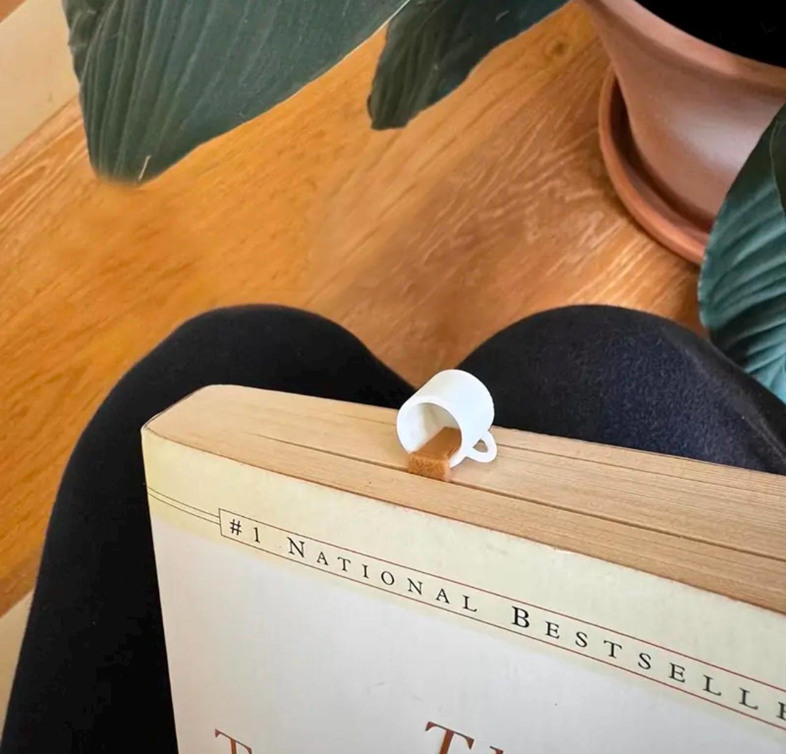 3D Spilled Coffee or Tea Bookmark Cute Bookish Gift Unique Gift for ...