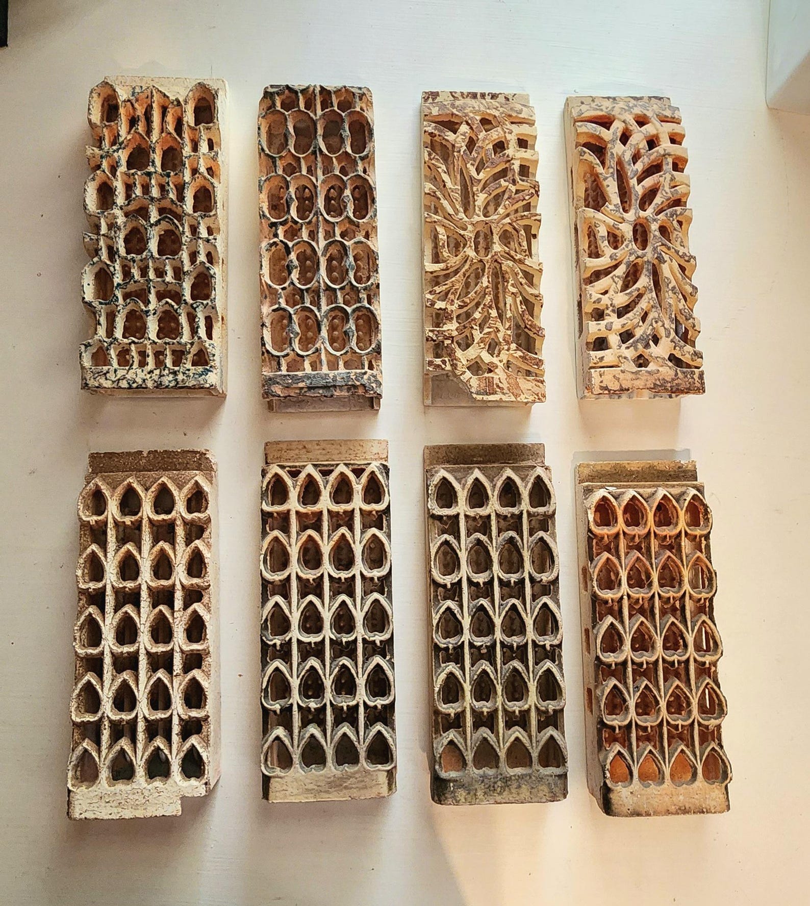 Antique Cast Iron Gas Heater Bricks Intact Choose 1 or More - Etsy