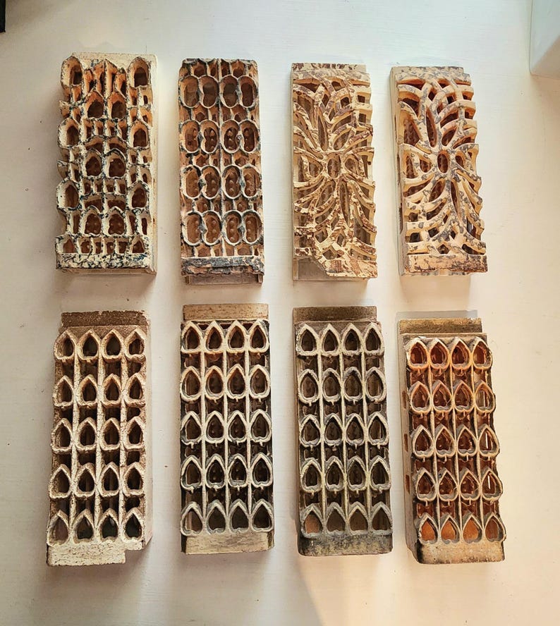 Antique Cast Iron Gas Heater Bricks Intact Choose 1 or More - Etsy