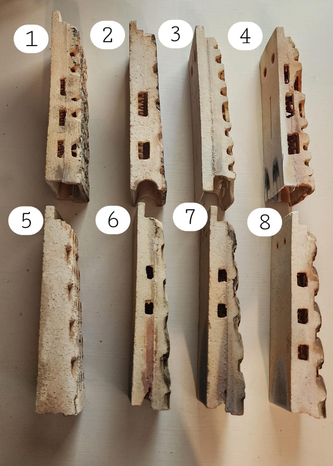 Antique Cast Iron Gas Heater Bricks Intact Choose 1 or More - Etsy