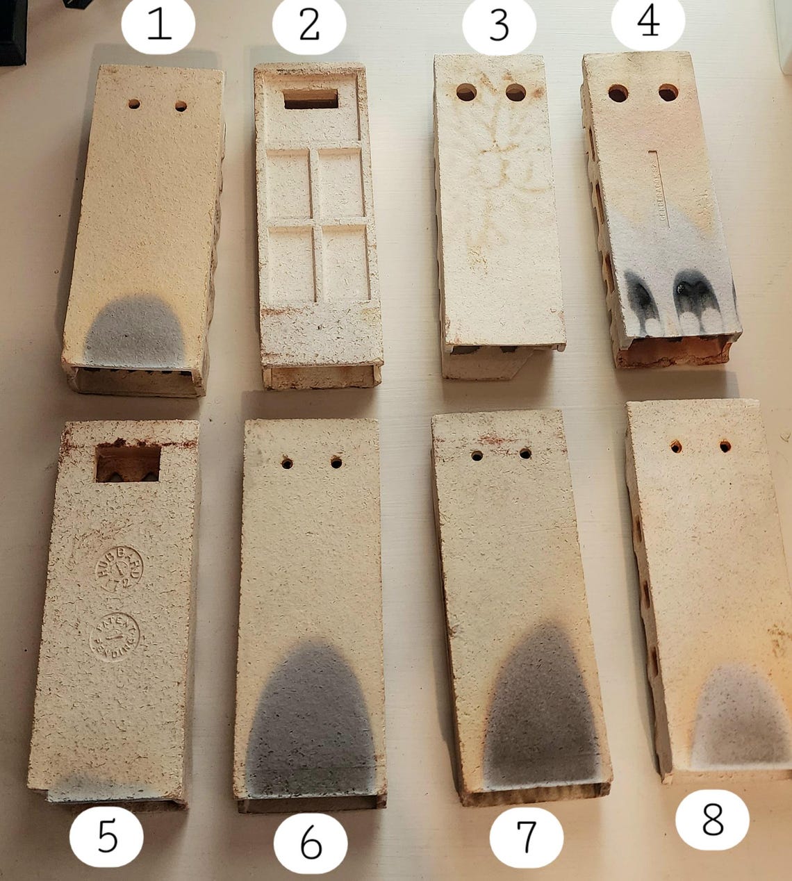 Antique Cast Iron Gas Heater Bricks Intact Choose 1 or More - Etsy