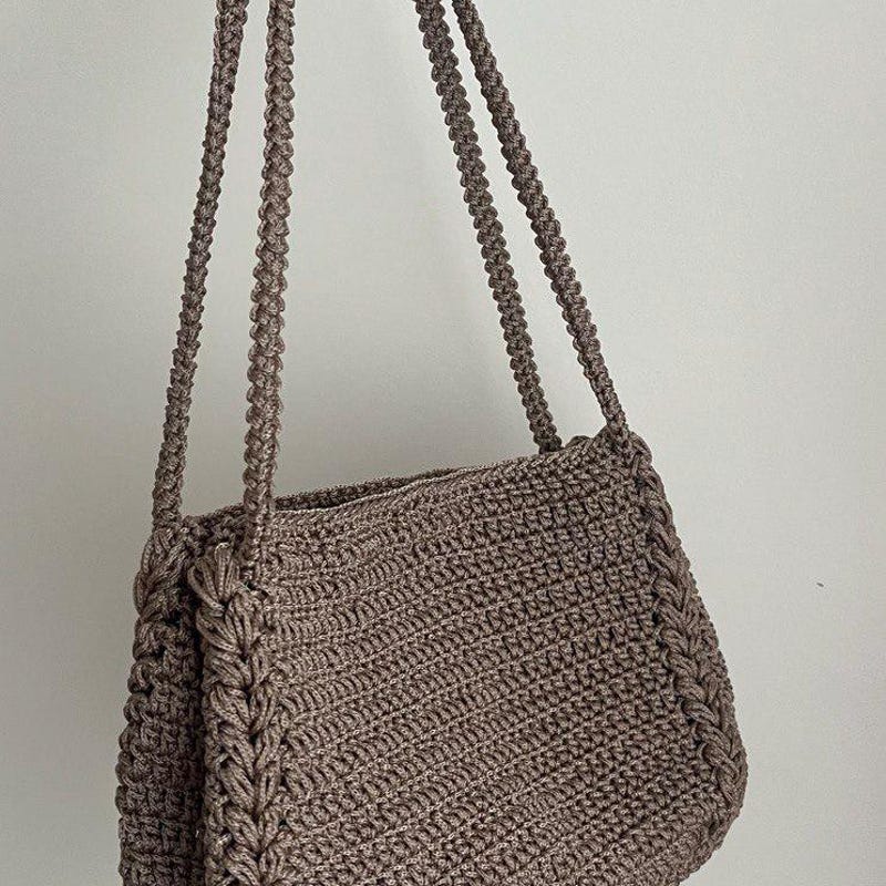Hand Knit Bag - Etsy