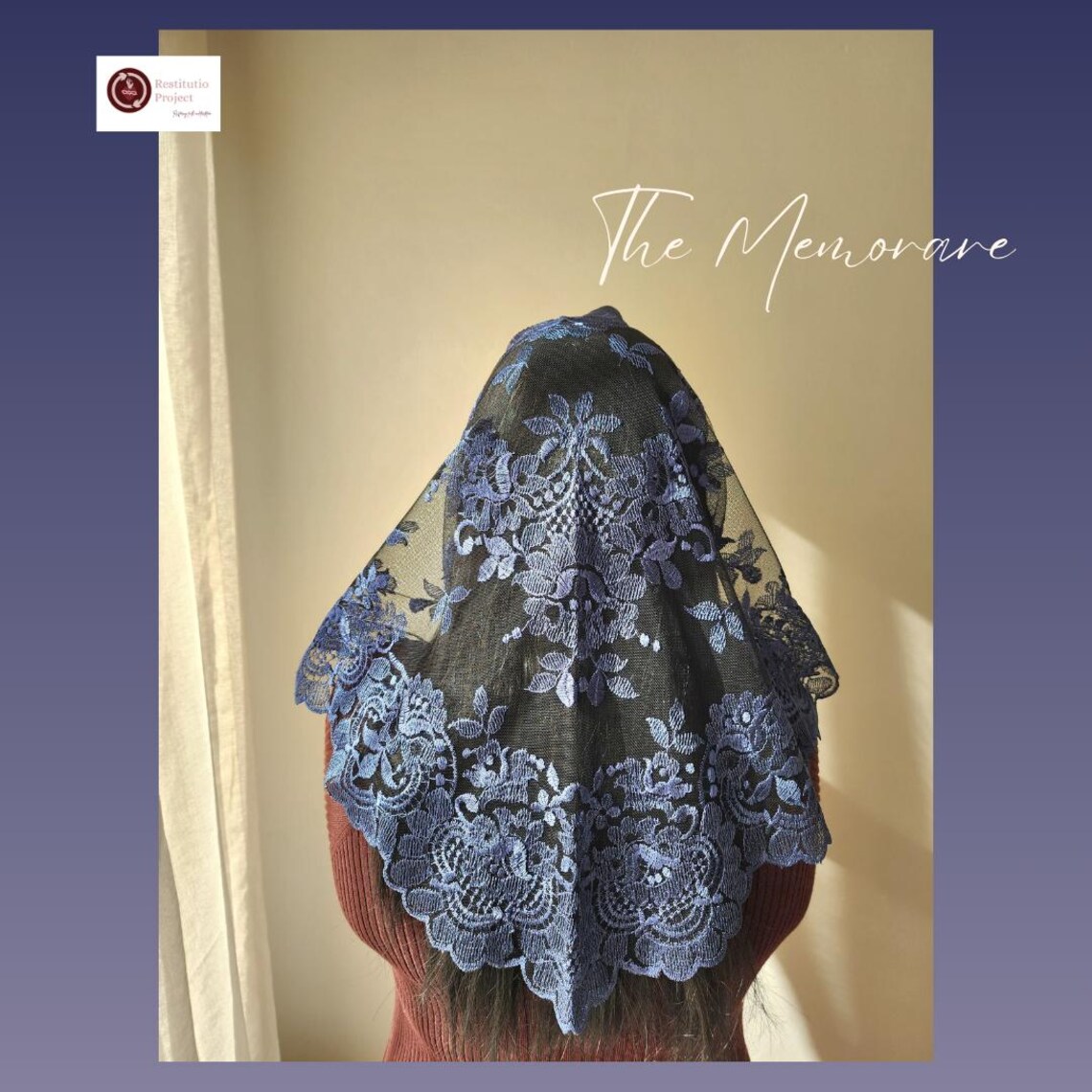 The Memorare Veil | Catholic Mantilla - Etsy