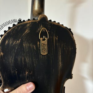 Steampunk Violin With Gears and Metal Elements Musical Instrument With ...