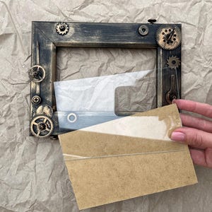 Steampunk Picture Frames With Gears Poster Frame Metal Photo Frame Loft ...